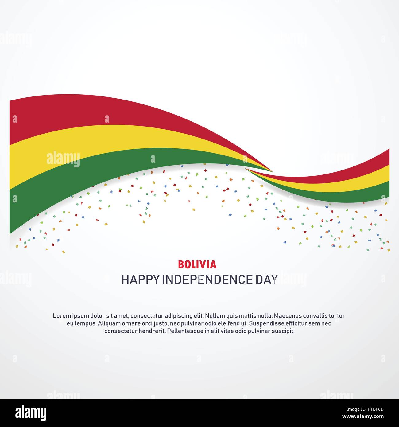 Bolivia Happy independence day Background Stock Vector Image & Art - Alamy
