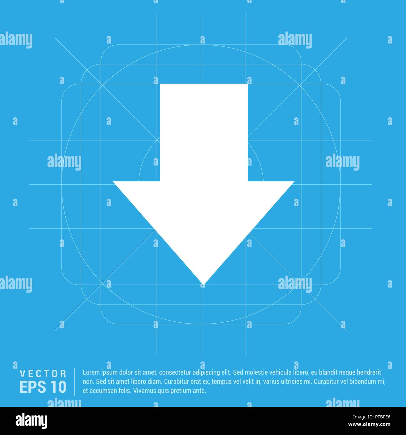 Down Arrow Icon Stock Vector Image & Art - Alamy