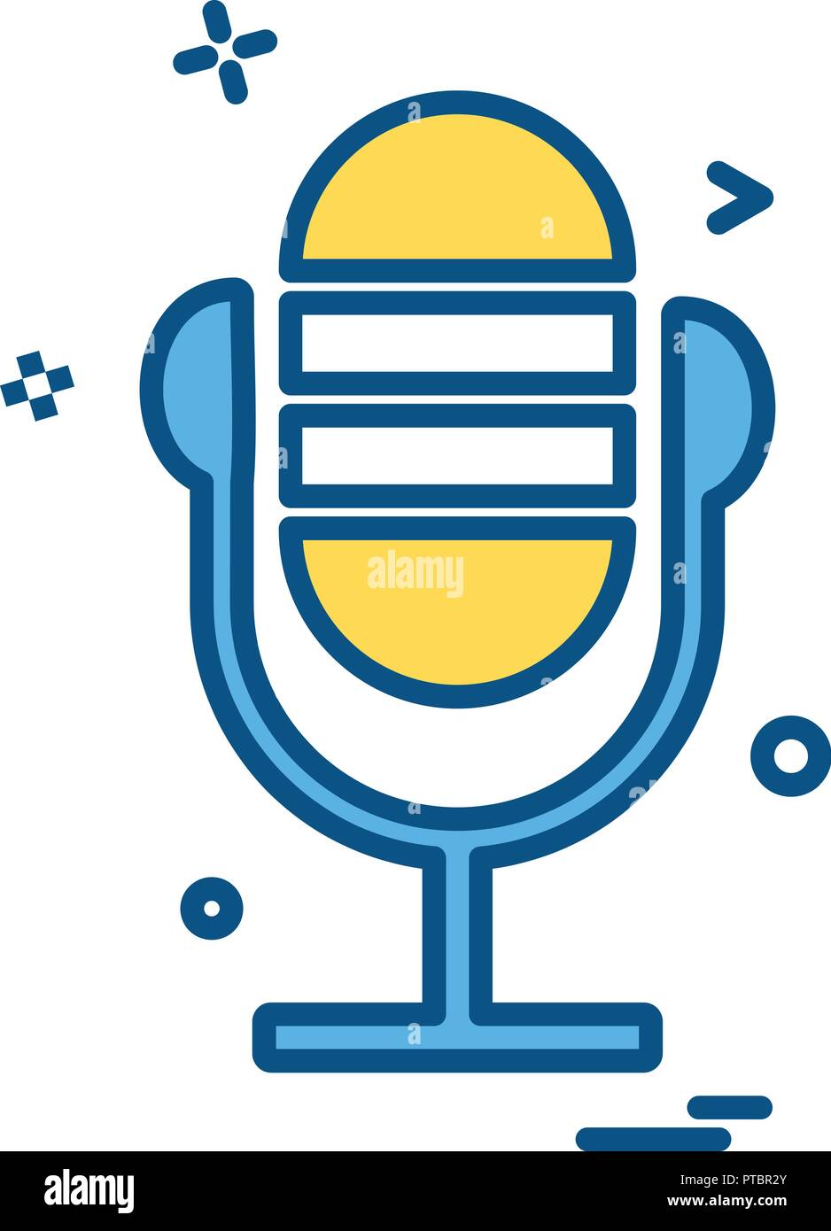 Microphone icon design vector Stock Vector Image & Art - Alamy