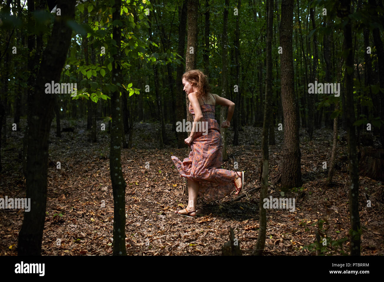 Girl Running Scared High Resolution Stock Photography and Images - Alamy