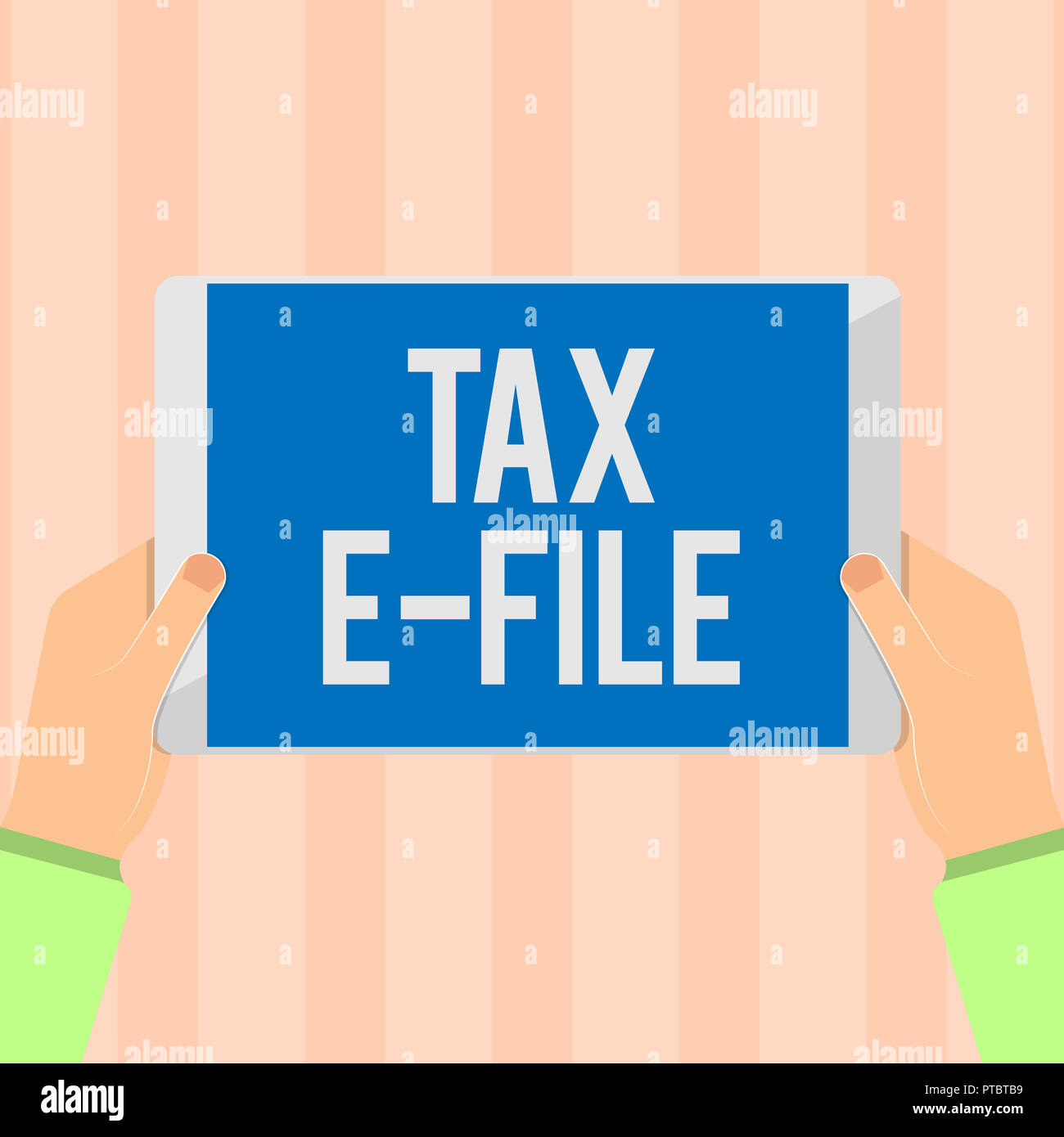 Text sign showing Tax E File. Conceptual photo System submitting tax ...