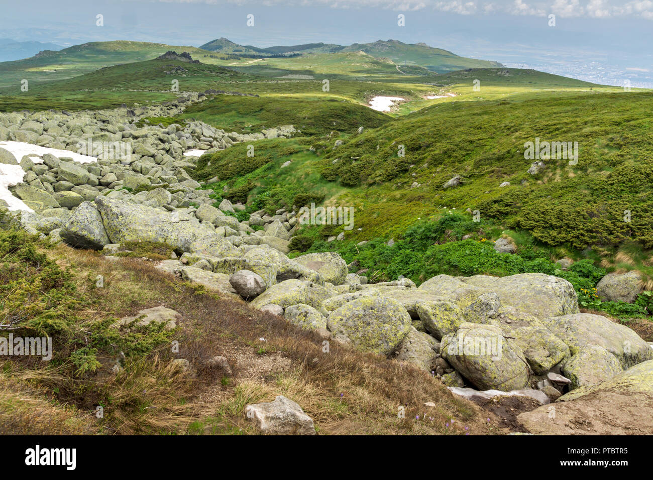 Landscape of Vitosha Mountain near Cherni Vrah Peak, Sofia City Region ...