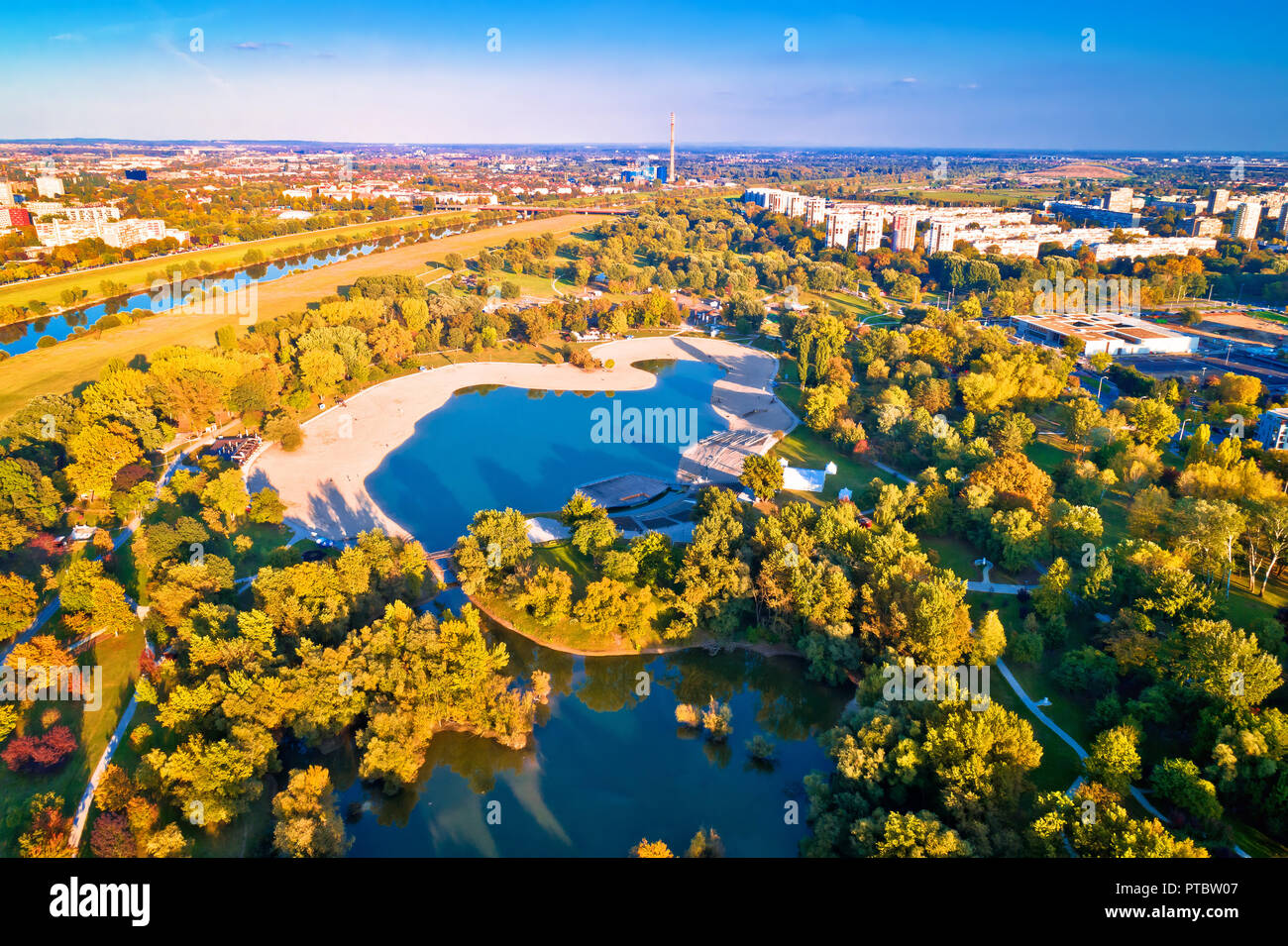 Bundek city park hi-res stock photography and images - Alamy