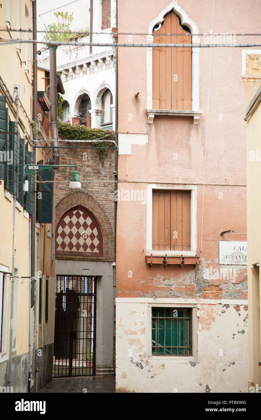 typical street in Venice Italy Stock Photo - Alamy