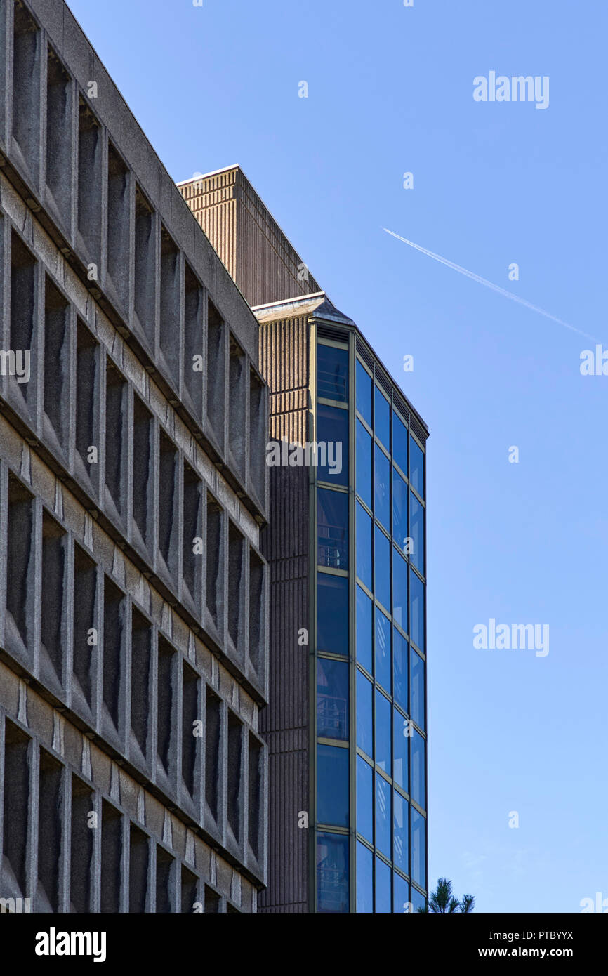 Brutalist style council office building, Stockport Stock Photo - Alamy