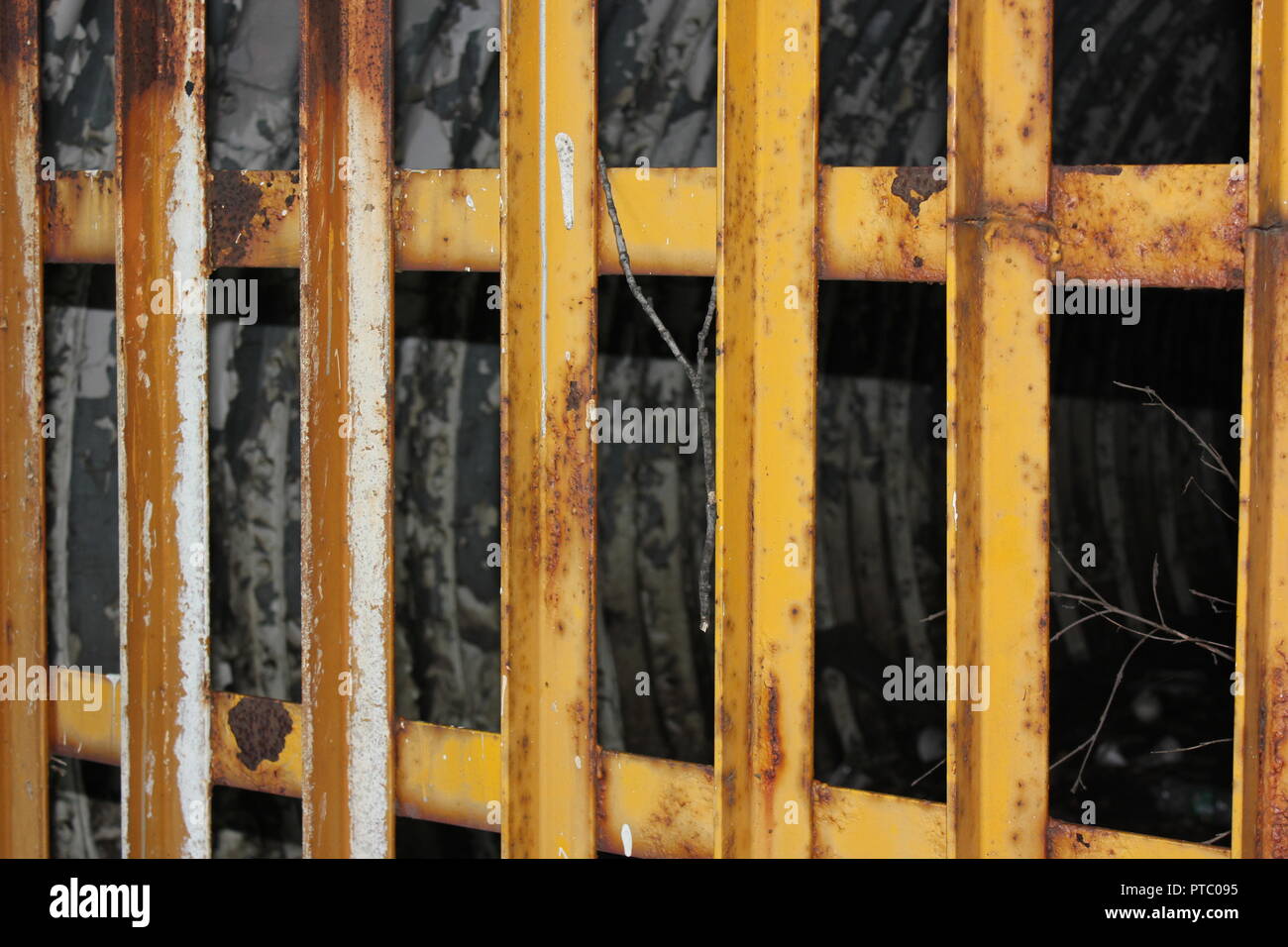 Typical common inner city crumbling infrastructure tunnel that runs ...