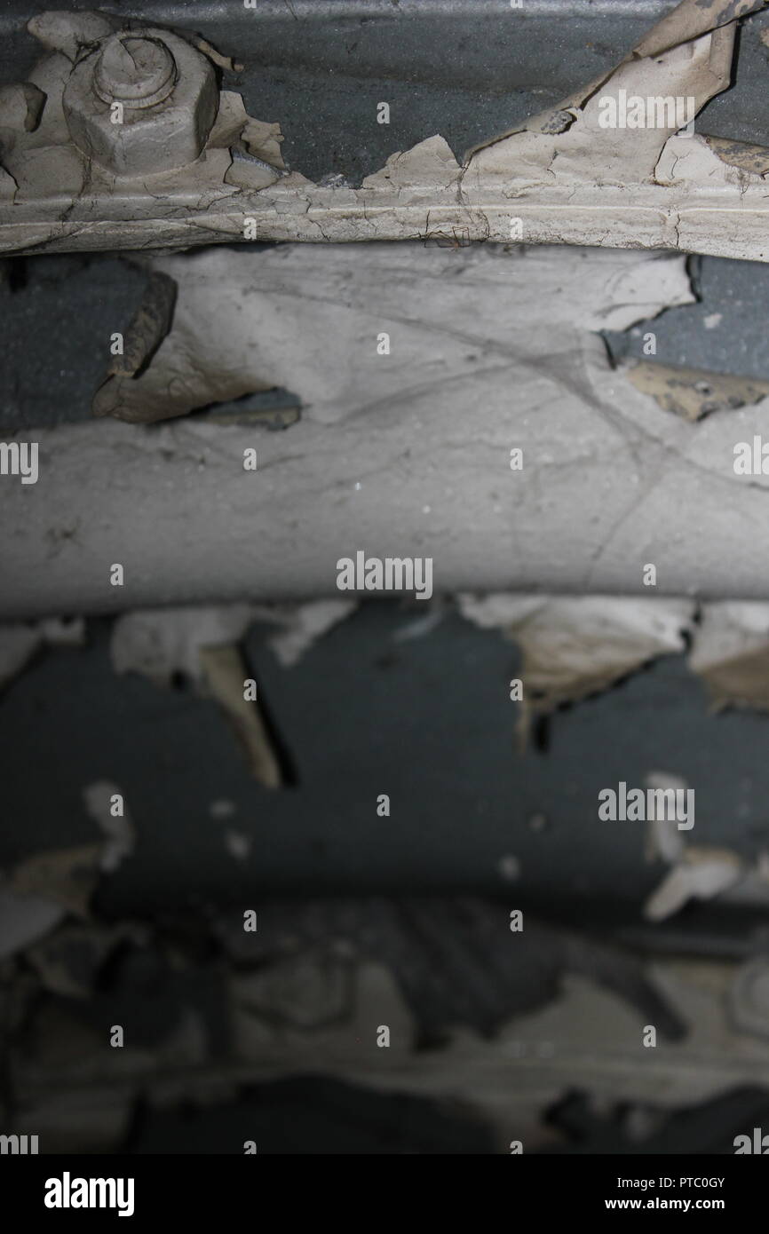 Typical common inner city crumbling infrastructure tunnel that runs ...