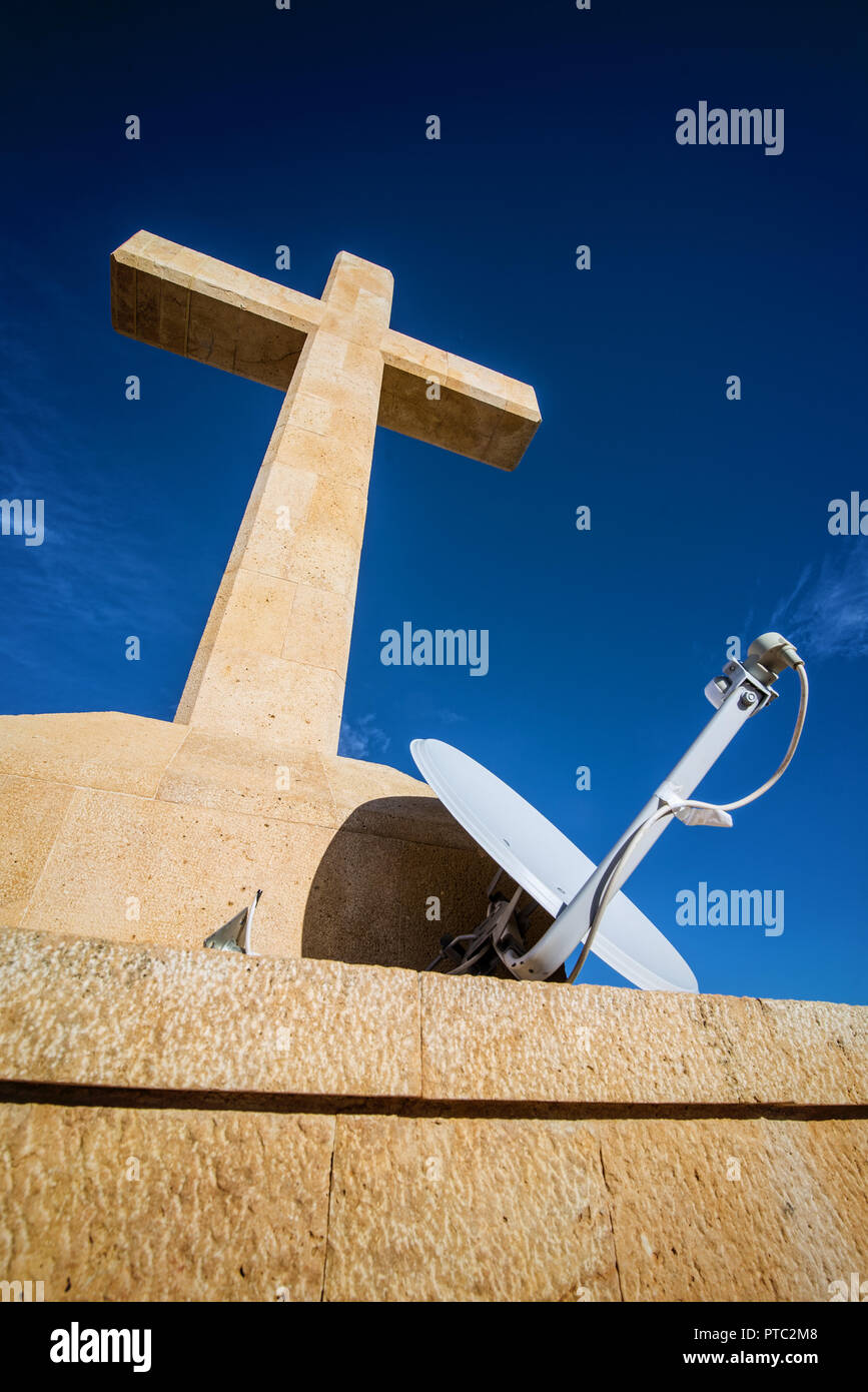 Communication with heaven, a conceptual shot on religion and faith ...