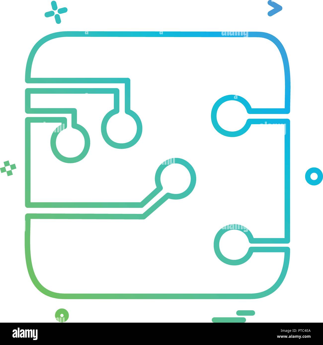 Circuit board icon design vector Stock Vector Image & Art - Alamy