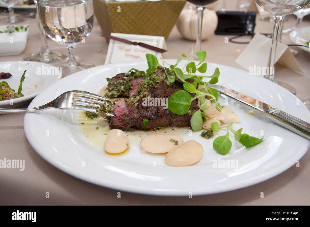 Fancy Steak And Wine Dinner