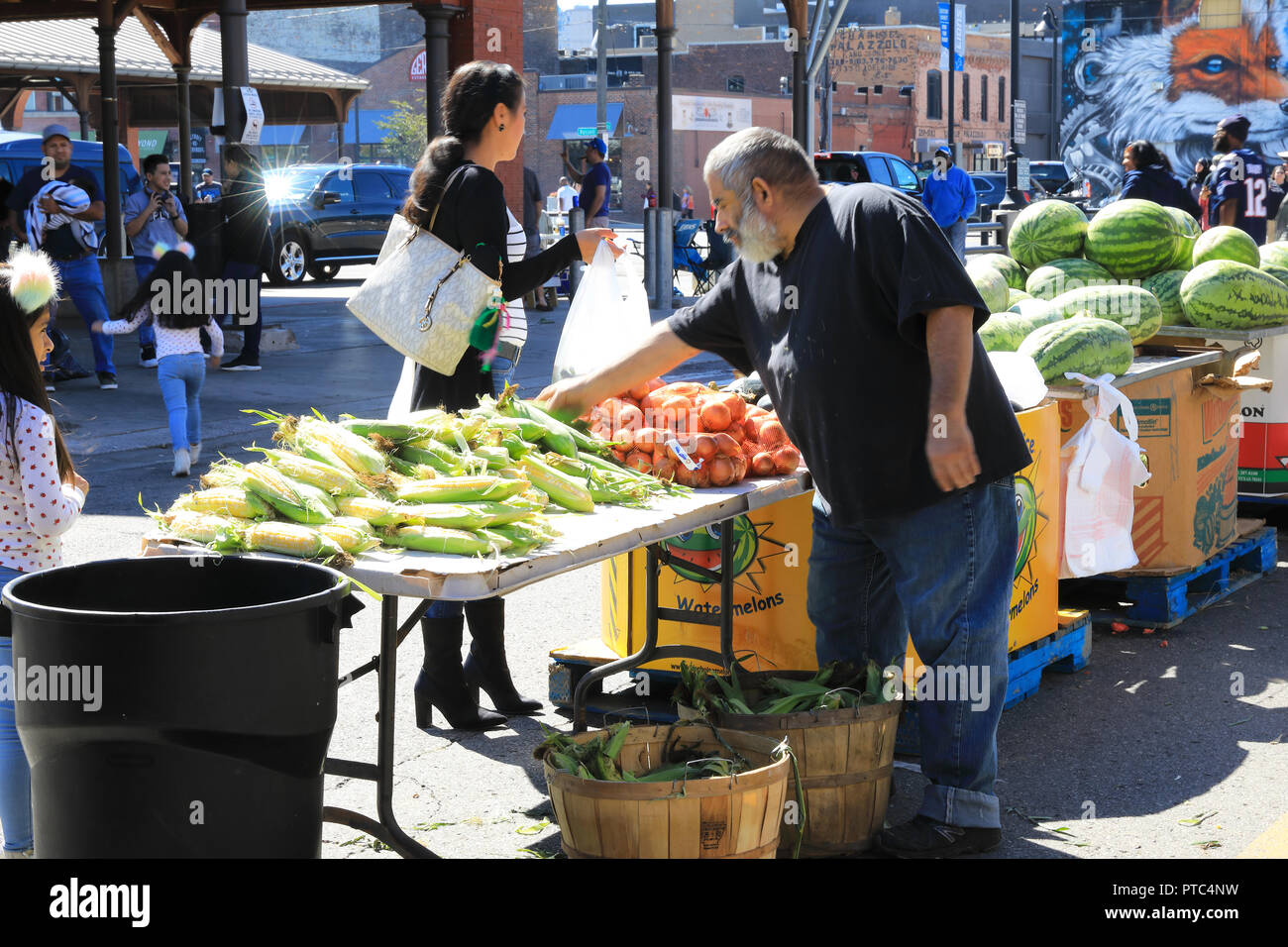 Sunday in trendy Eastern Market in Detroit, trading for 150 years, now ...
