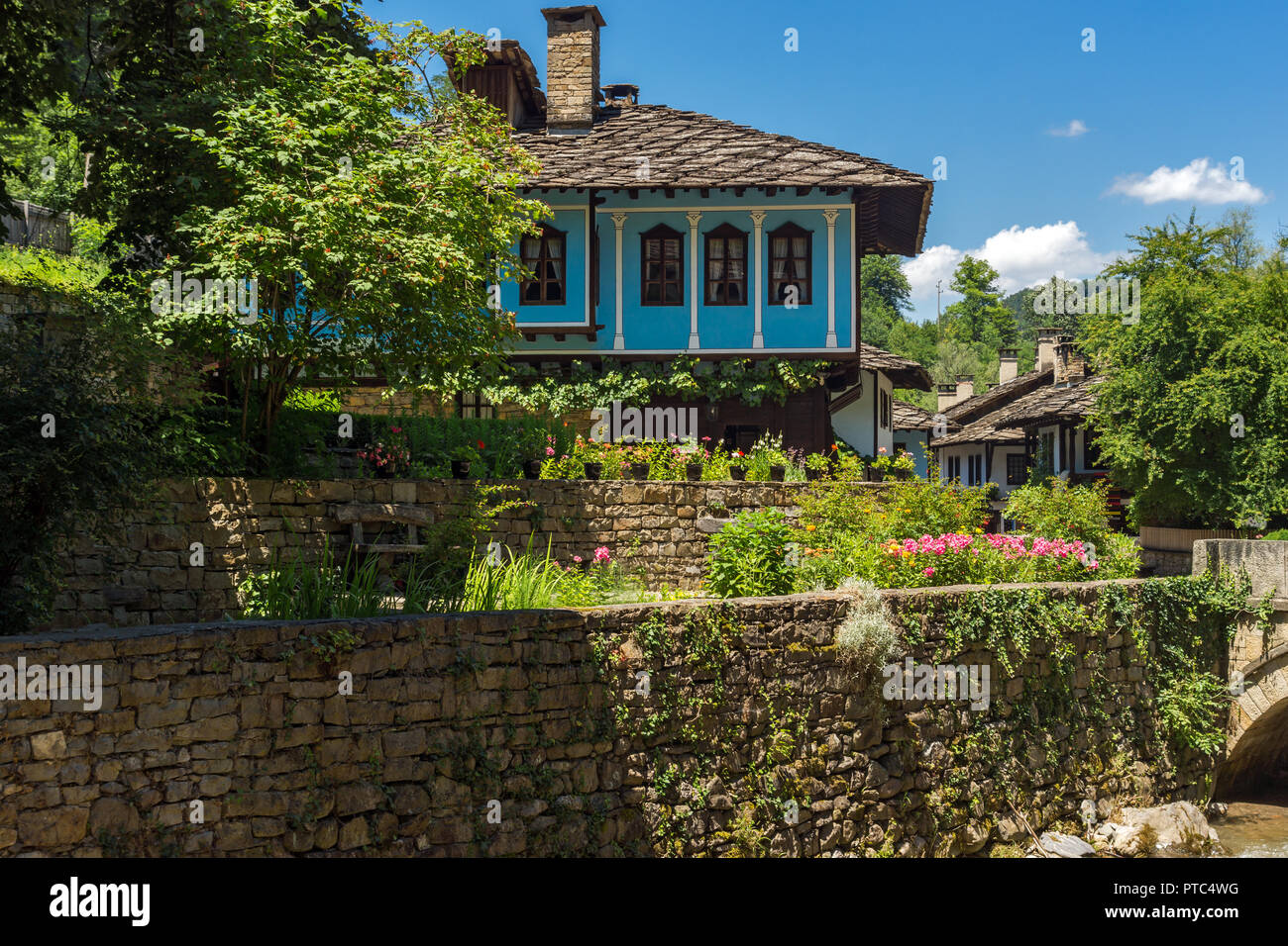 ETAR, GABROVO, BULGARIA- JULY 6, 2018: Old house in Architectural ...
