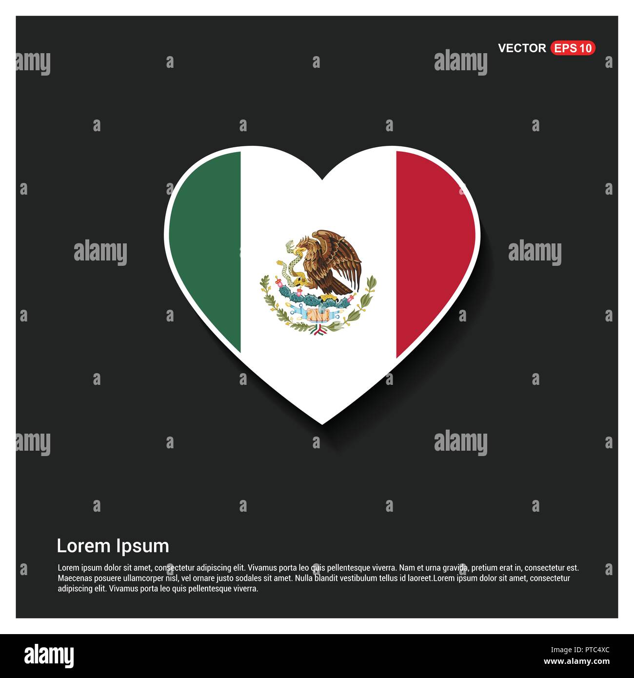 Mexico flag design vector Stock Vector Image & Art - Alamy