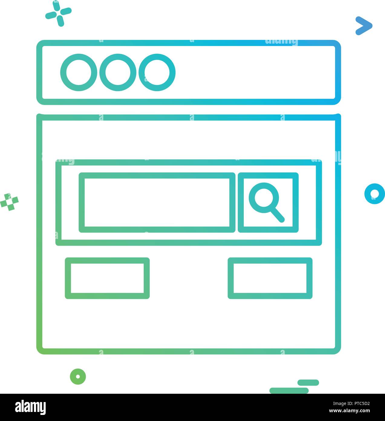 Web layouts icon design vector Stock Vector Image & Art - Alamy