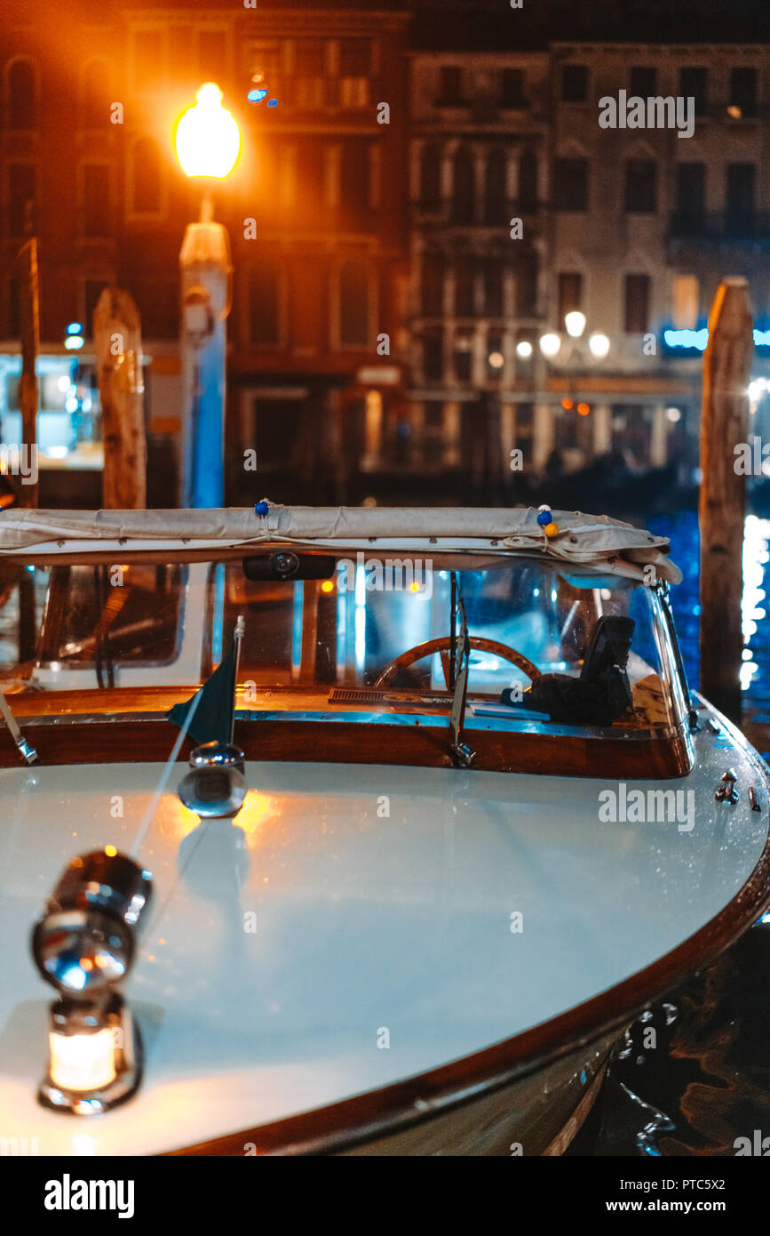 Night harbor speedboat hi-res stock photography and images - Alamy