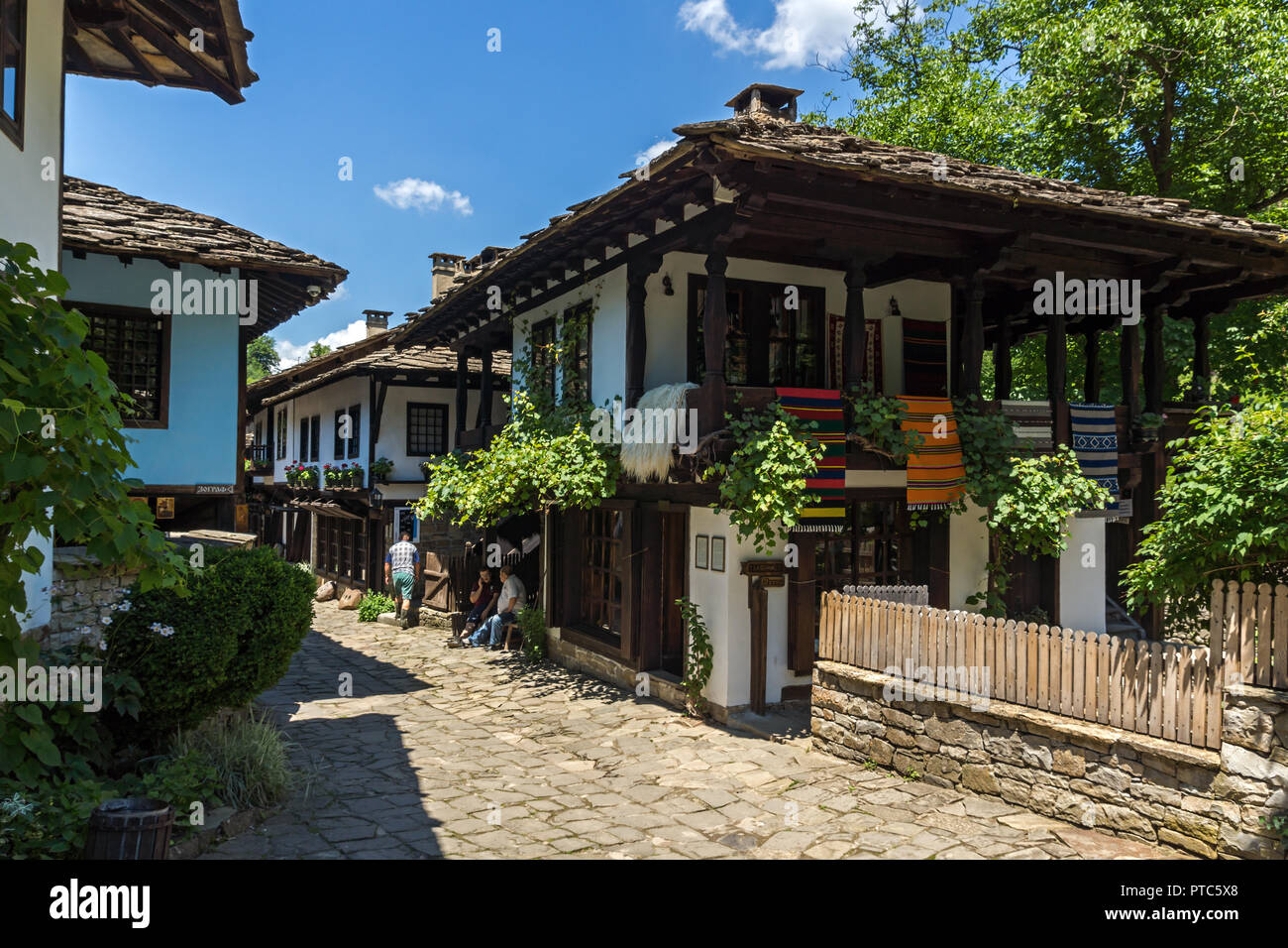 ETAR, GABROVO, BULGARIA- JULY 6, 2018: Old house in Architectural ...