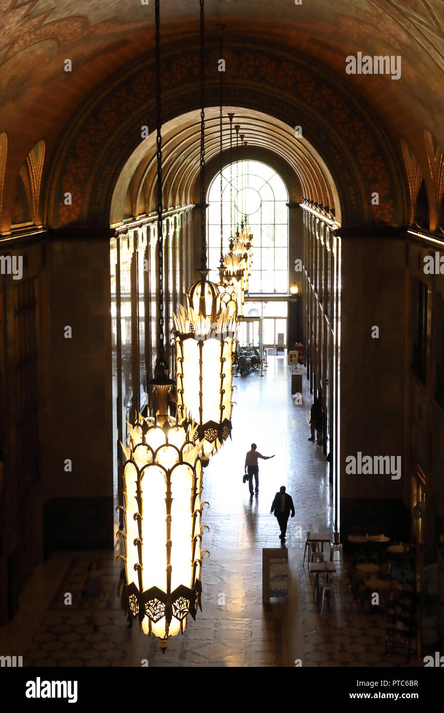 The iconic art deco skyscraper, the Fisher Building, designed by Albert ...