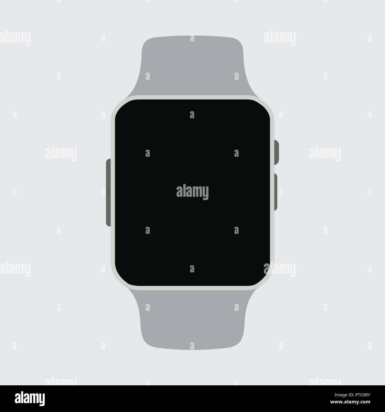Smart Watches creative design with typography vector Stock Vector Image ...