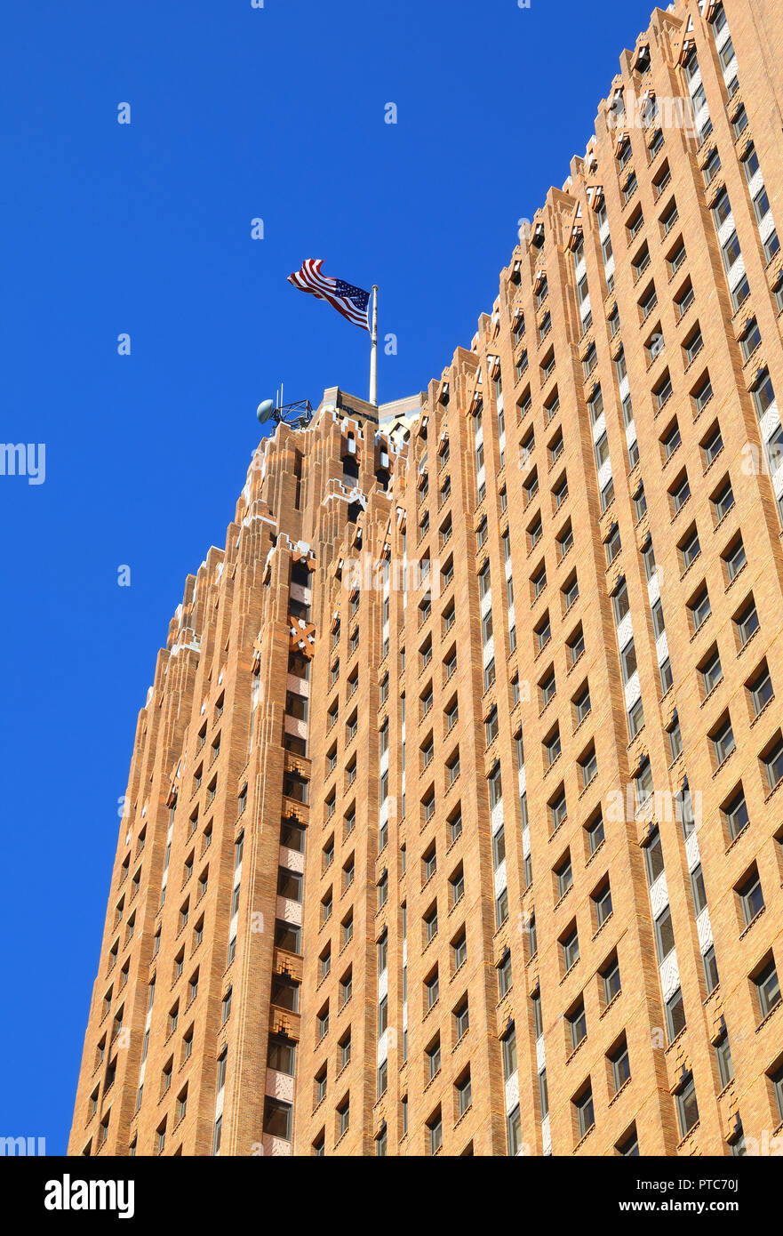 The iconic art deco skyscraper, the Fisher Building, designed by Albert ...