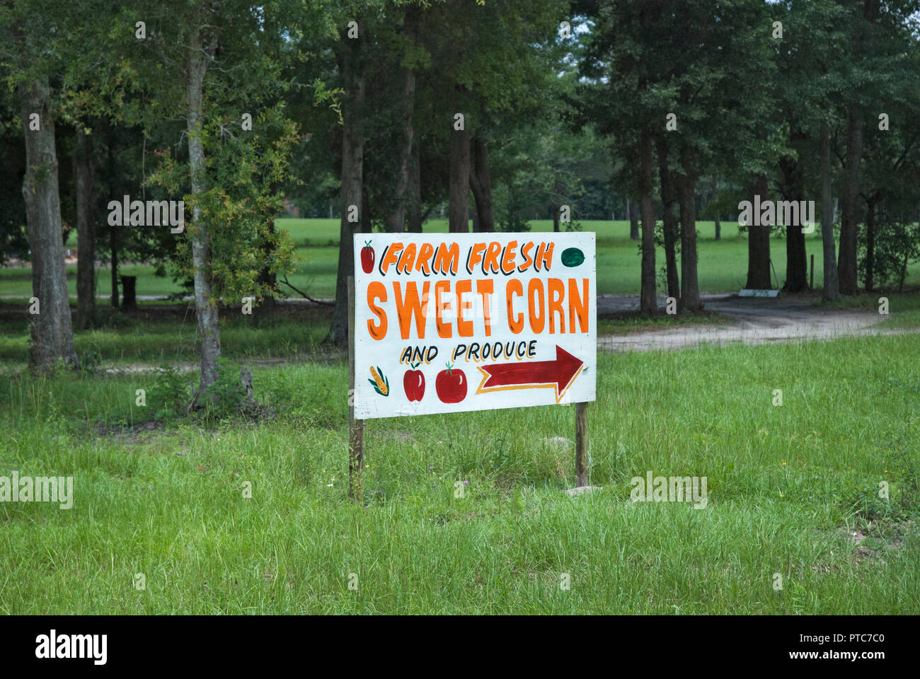Sweet corn sign hi-res stock photography and images - Alamy