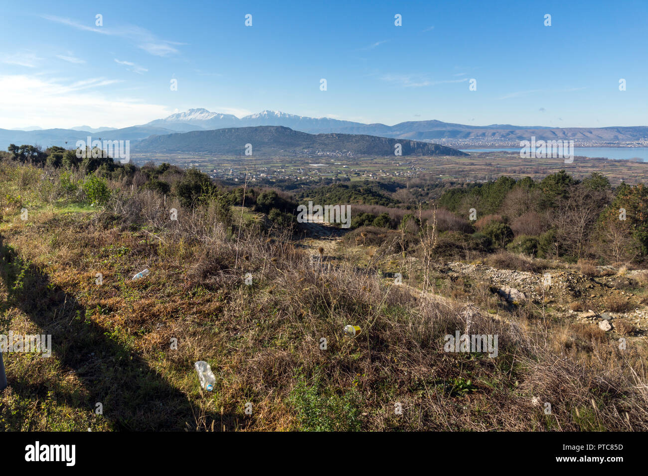 Amazing winter Landscape Pindus mountain, Epirus, Greece Stock Photo ...