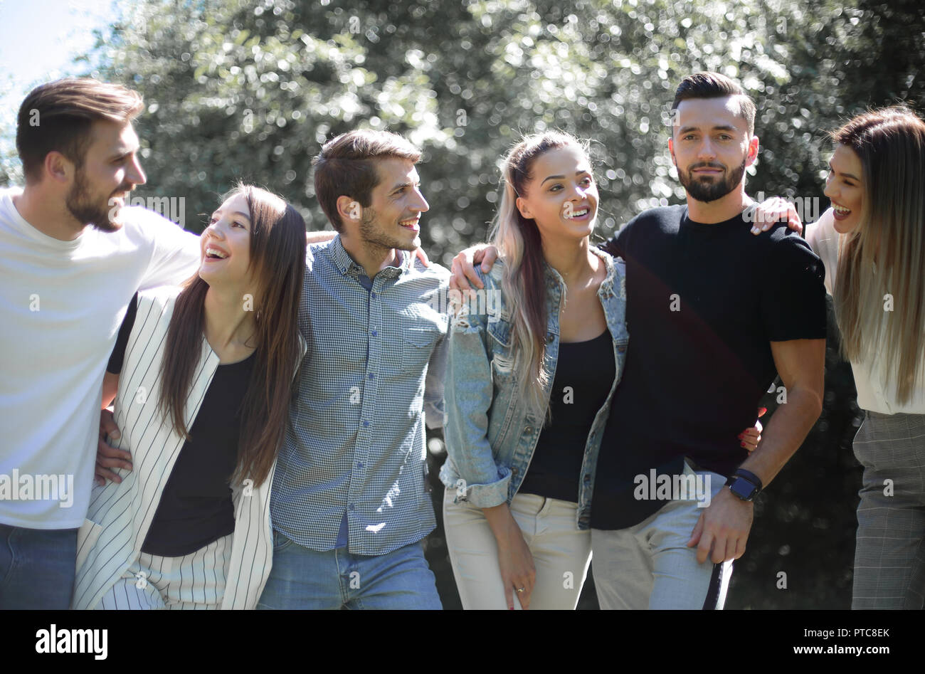 group of young people have fun in their free time Stock Photo - Alamy
