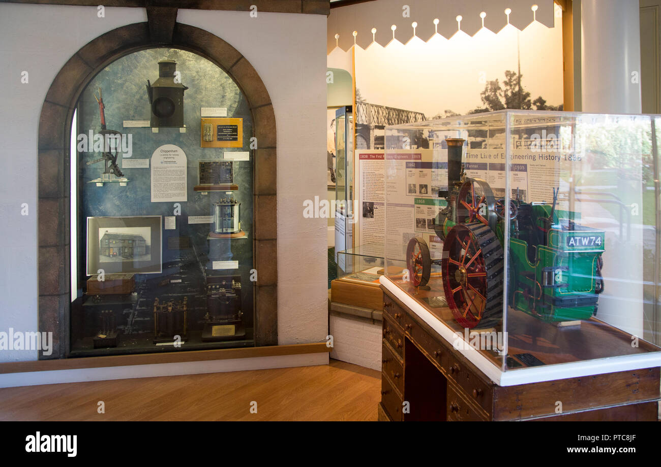 Display about railway engineering history with permission of Chippenham ...