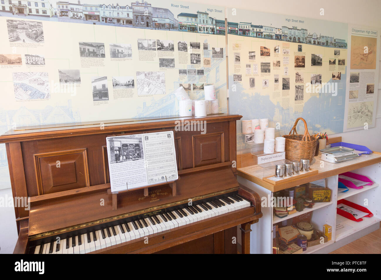 Display room inside museum with permission of Chippenham museum ...