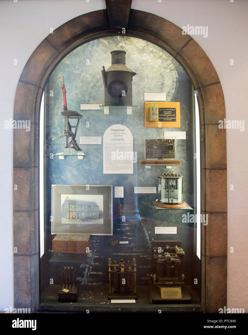 Display about railway engineering history with permission of Chippenham ...