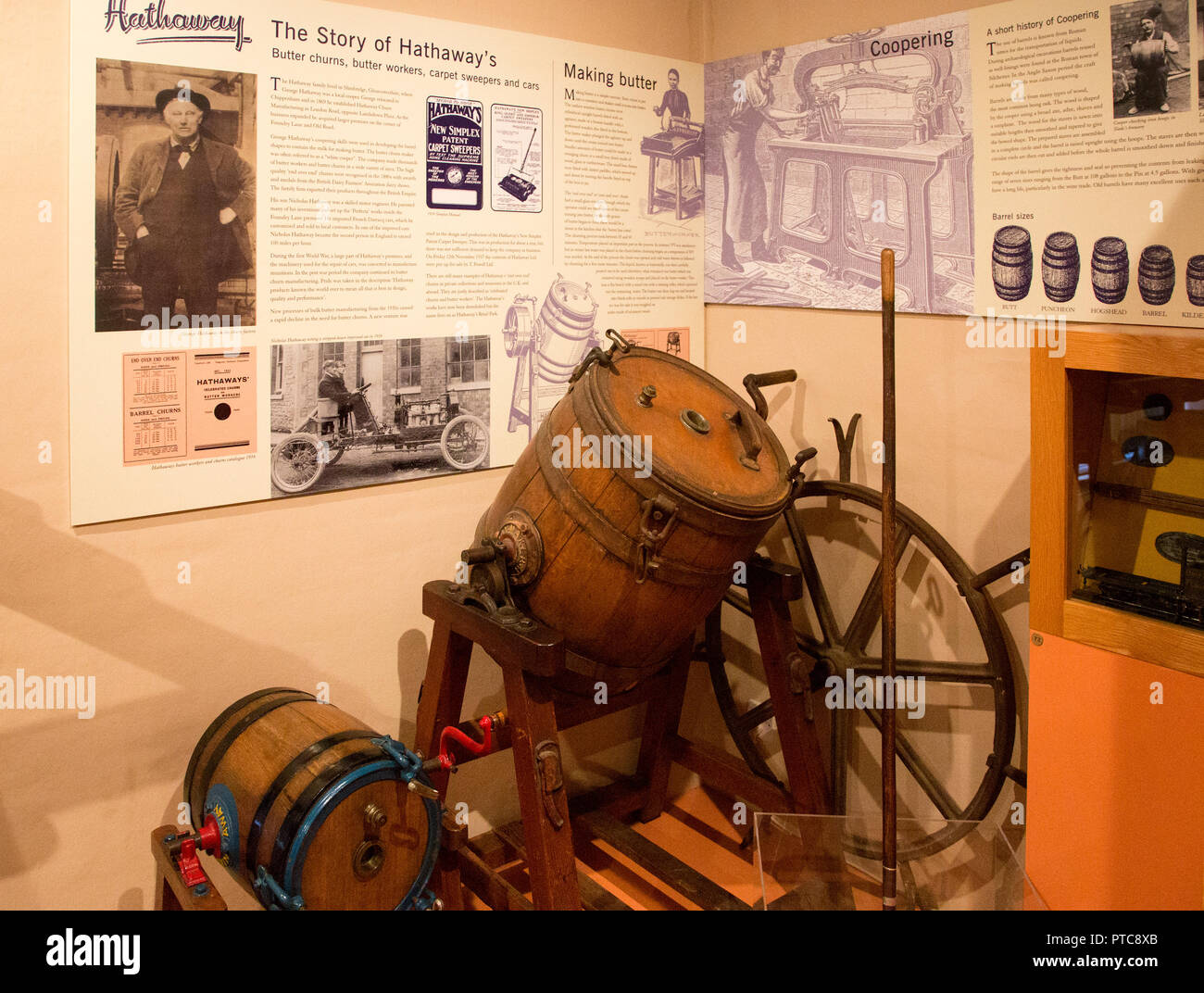 Display about Hathaway products and coppering with permission of ...