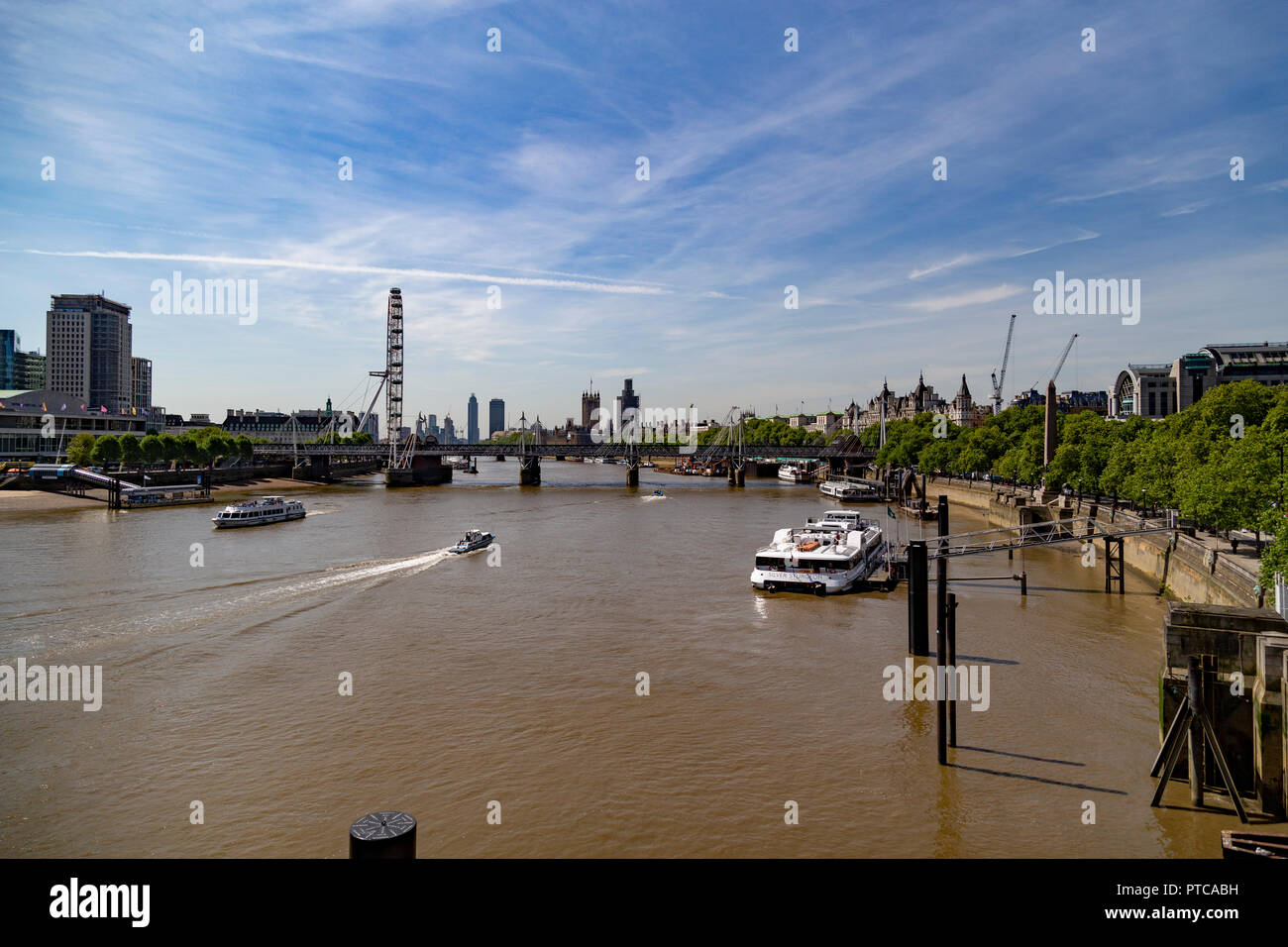 View from Waterloo Bridge, London, England, UK Stock Photo - Alamy