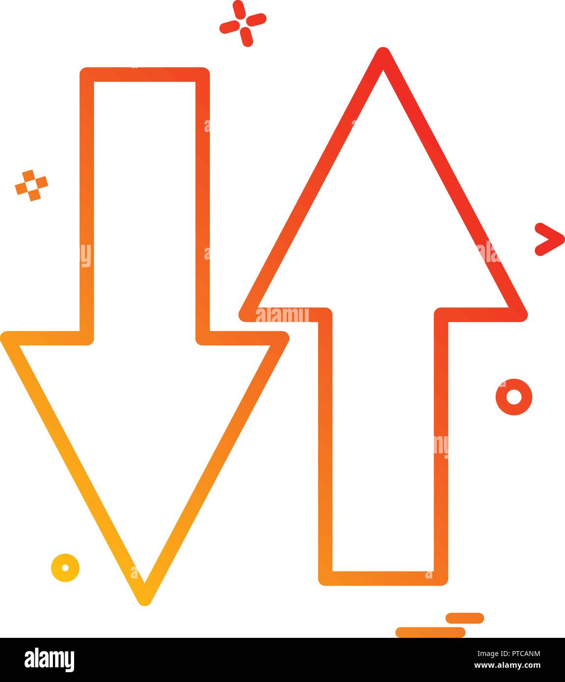 One way arrows traffic sign Stock Vector Images - Alamy