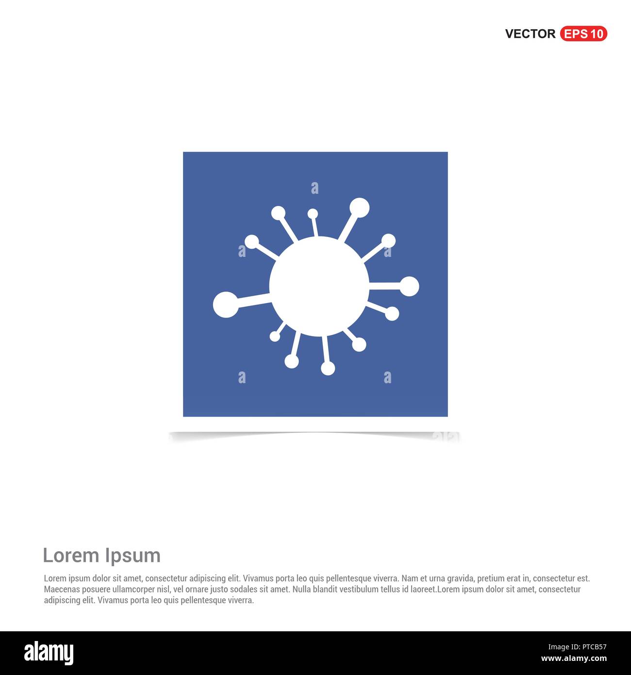 Atom Icon - Blue photo Frame Stock Vector Image & Art - Alamy