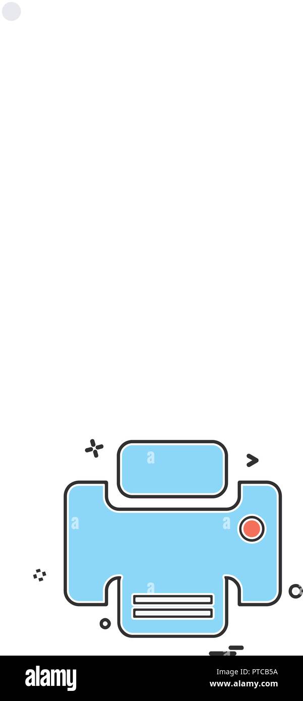 Printer icon design vector Stock Vector Image & Art - Alamy