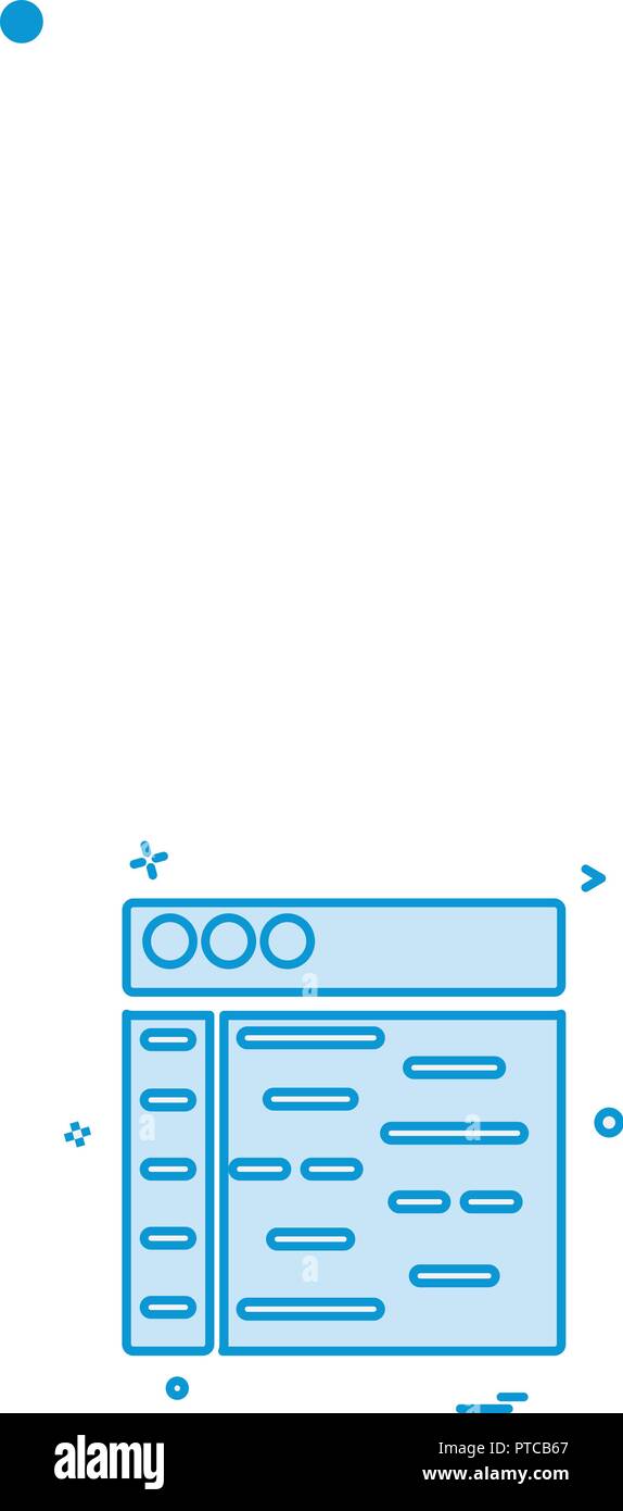 Web layouts icon design vector Stock Vector Image & Art - Alamy