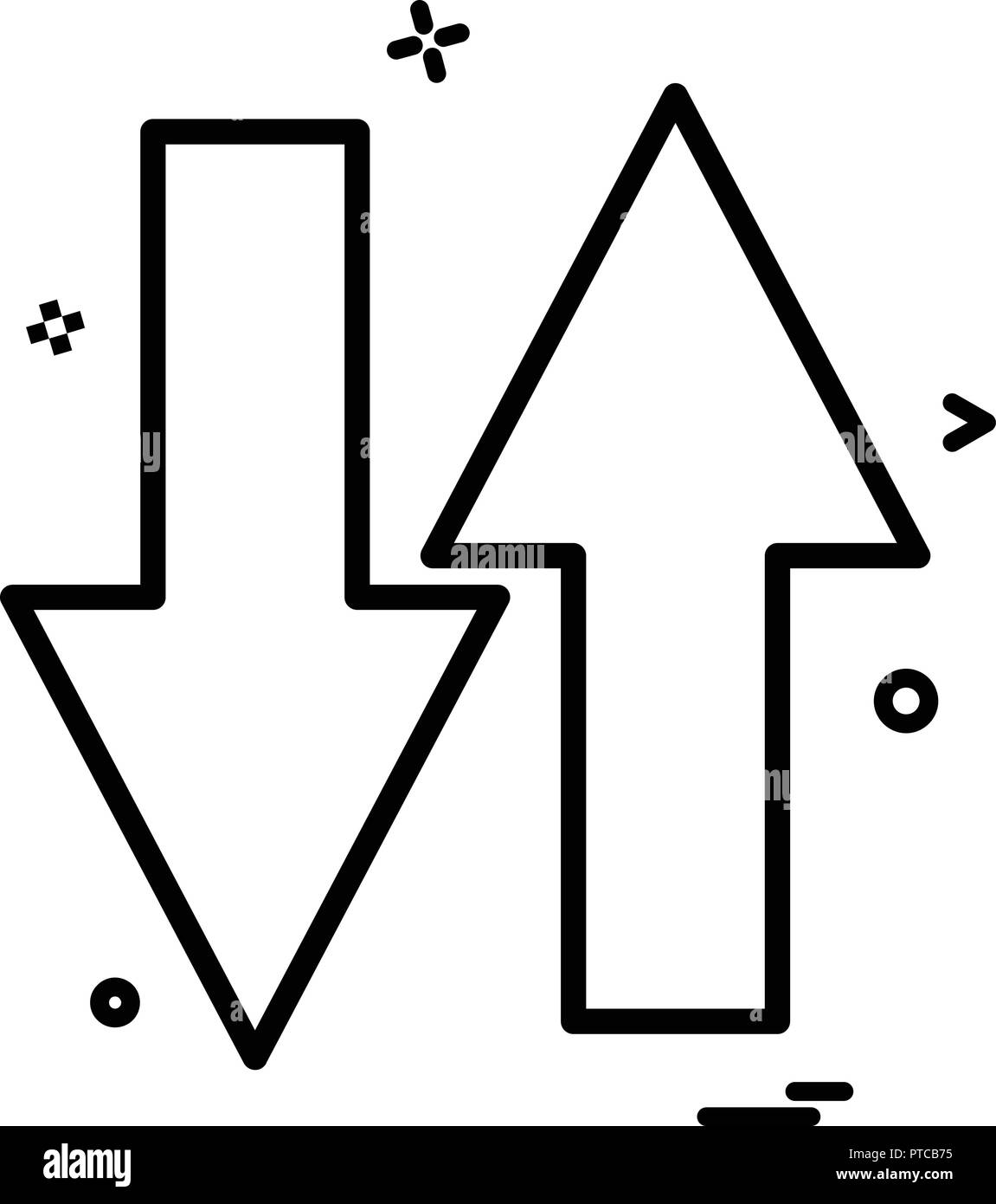 One way traffic arrow Black and White Stock Photos & Images - Alamy