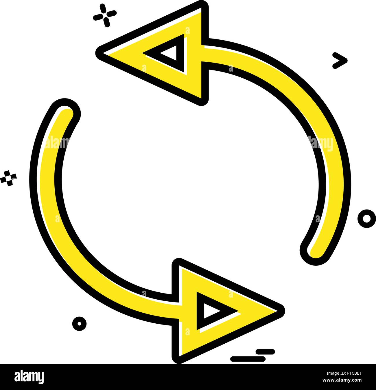 Arrow Circle Rotate Icon Vector Design Stock Vector Image And Art Alamy