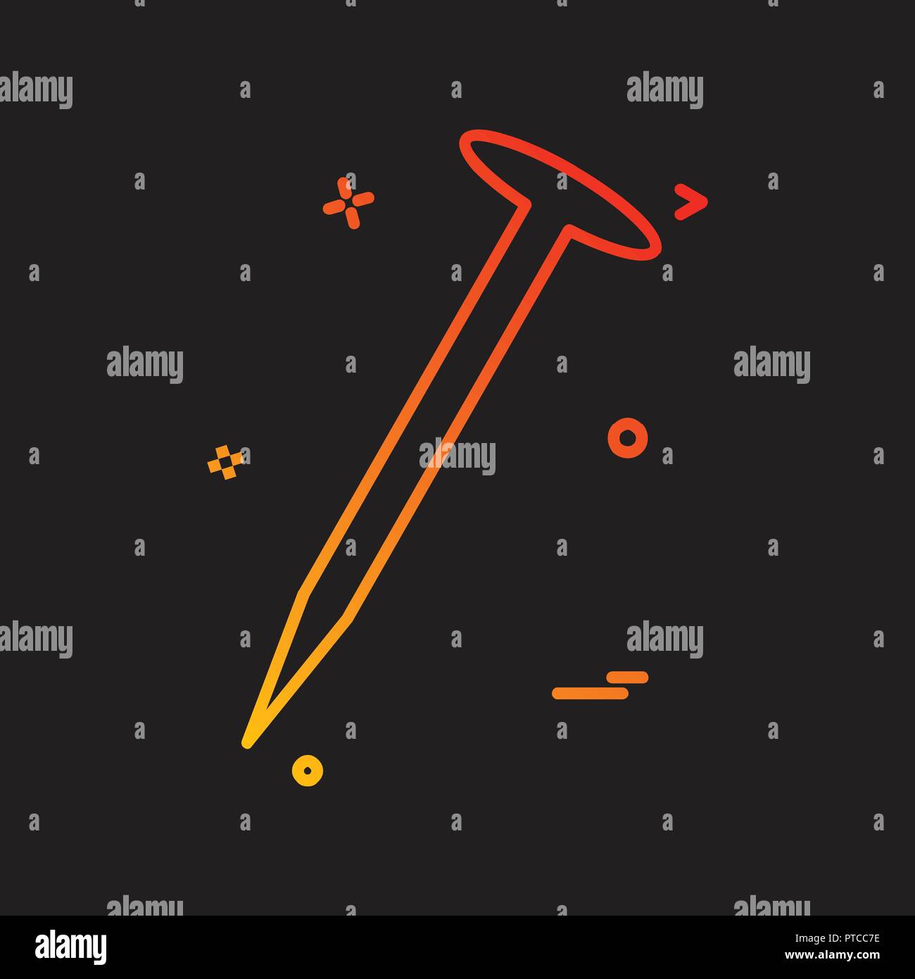 Nail tools icon design vector Stock Vector Image & Art - Alamy