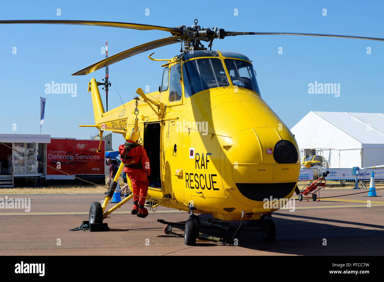 Yellow royal air force rescue helicopter hi-res stock photography and ...