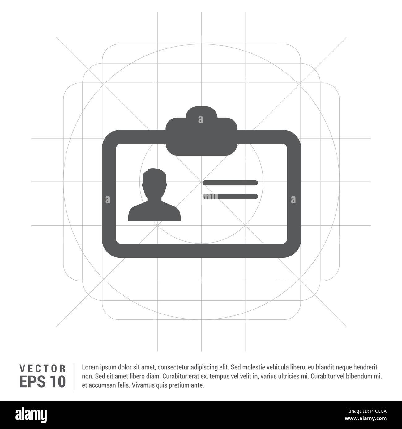 Personal id card icon Stock Vector Image & Art - Alamy