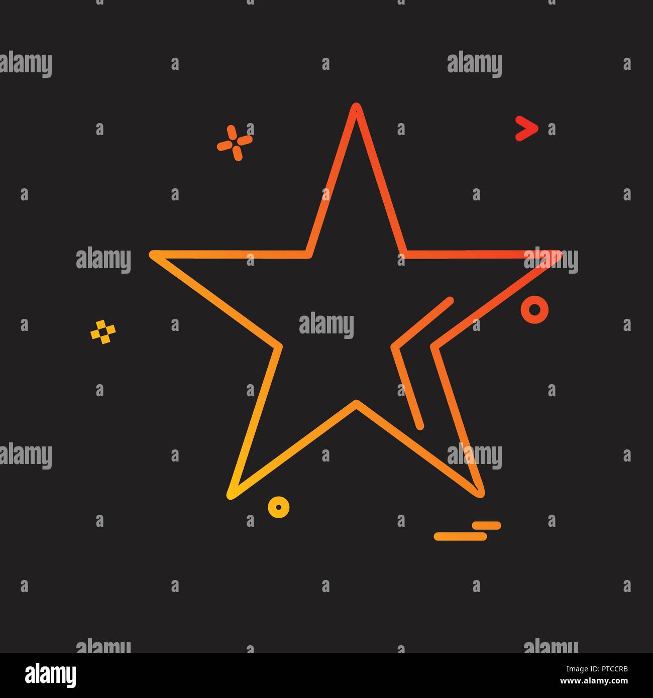 Star icon design vector Stock Vector Image & Art - Alamy