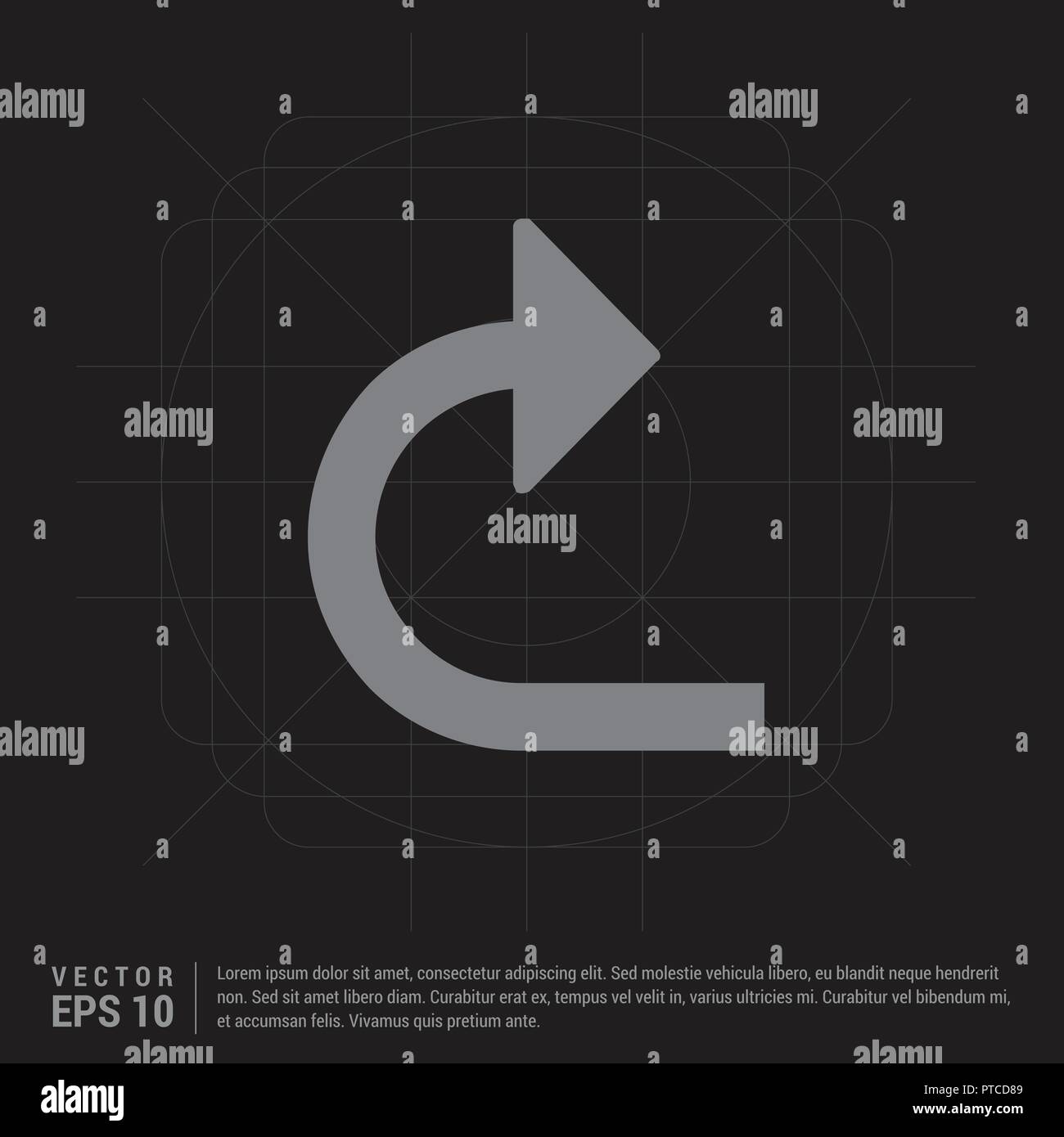 turn right arrow icon Stock Vector Image & Art - Alamy