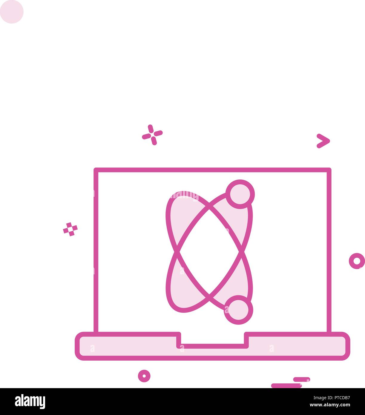 laptop atom icon vector design Stock Vector Image & Art - Alamy