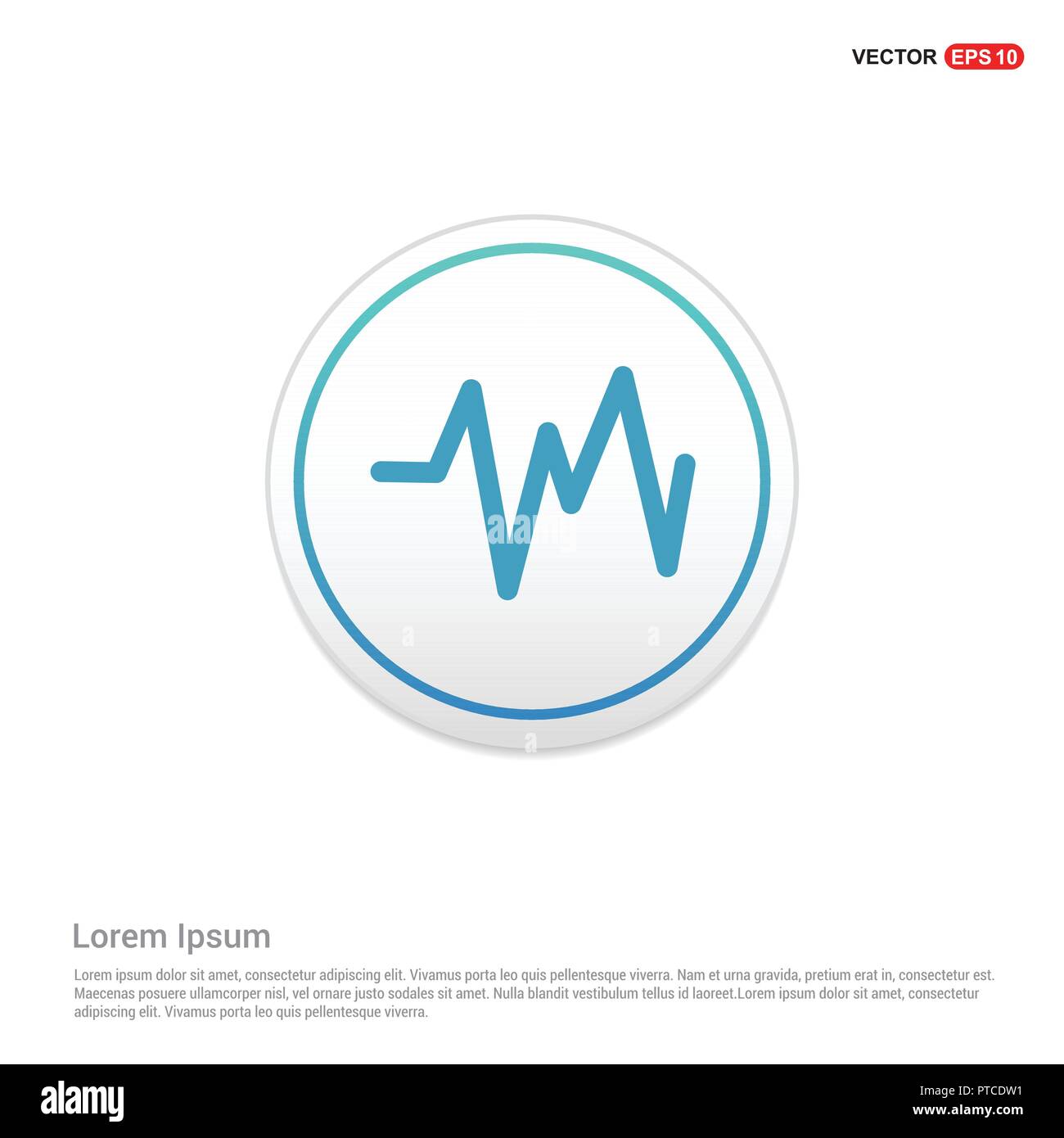 Ecg circle logo hi-res stock photography and images - Alamy