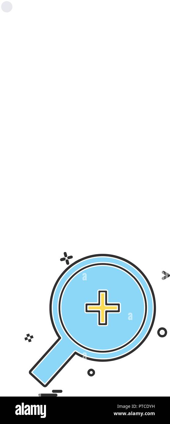 Zoom icon design vector Stock Vector Image & Art - Alamy