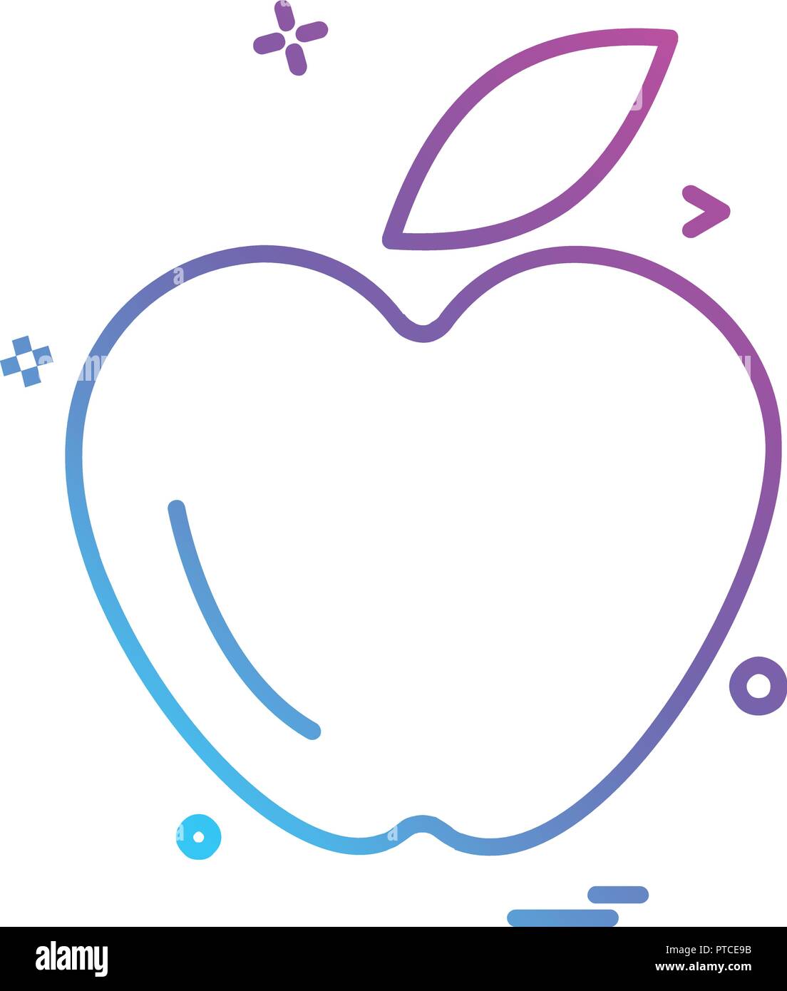 Apple icon design vector Stock Vector Image & Art - Alamy