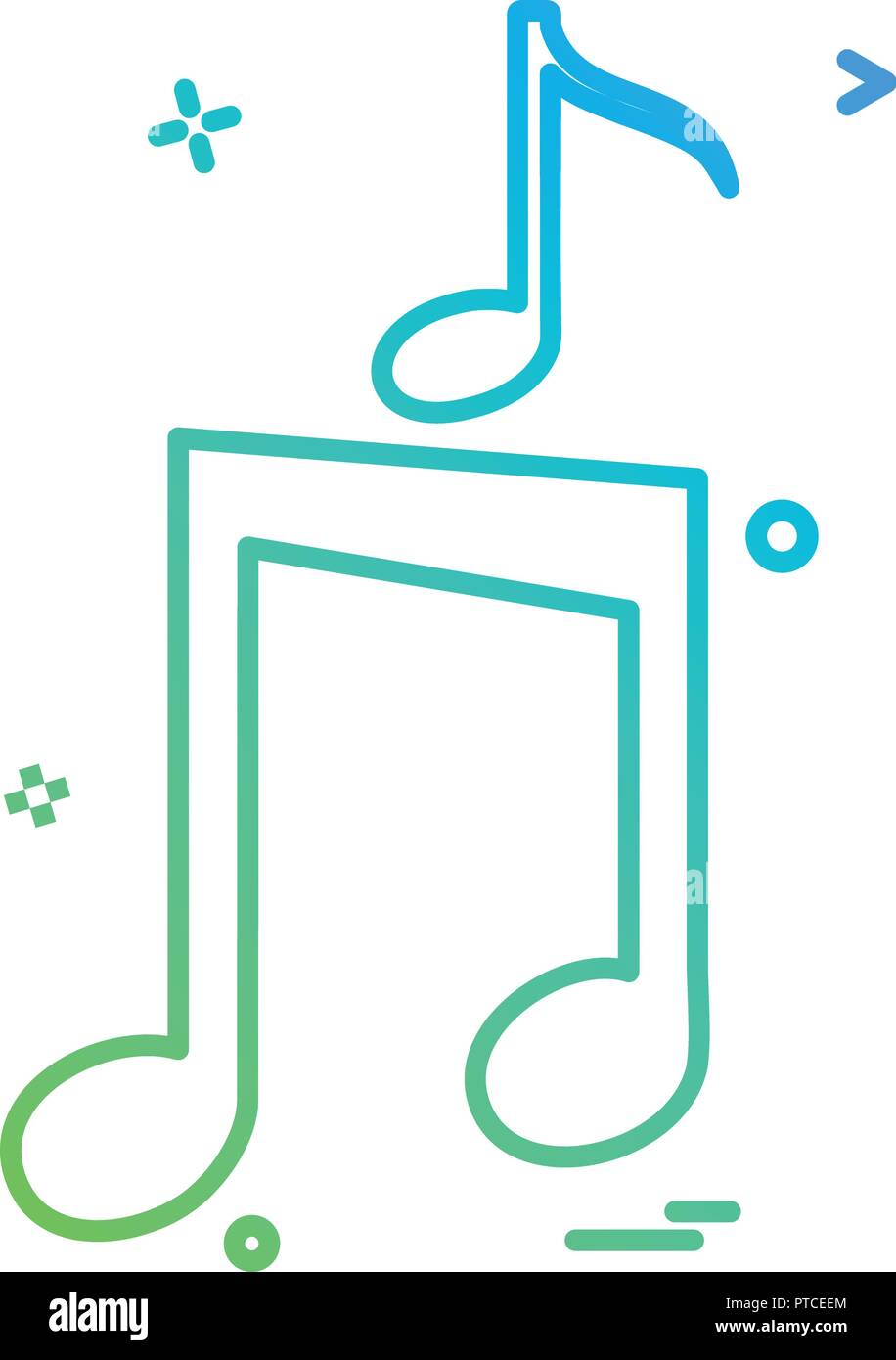 Music icon design vector Stock Vector Image & Art - Alamy