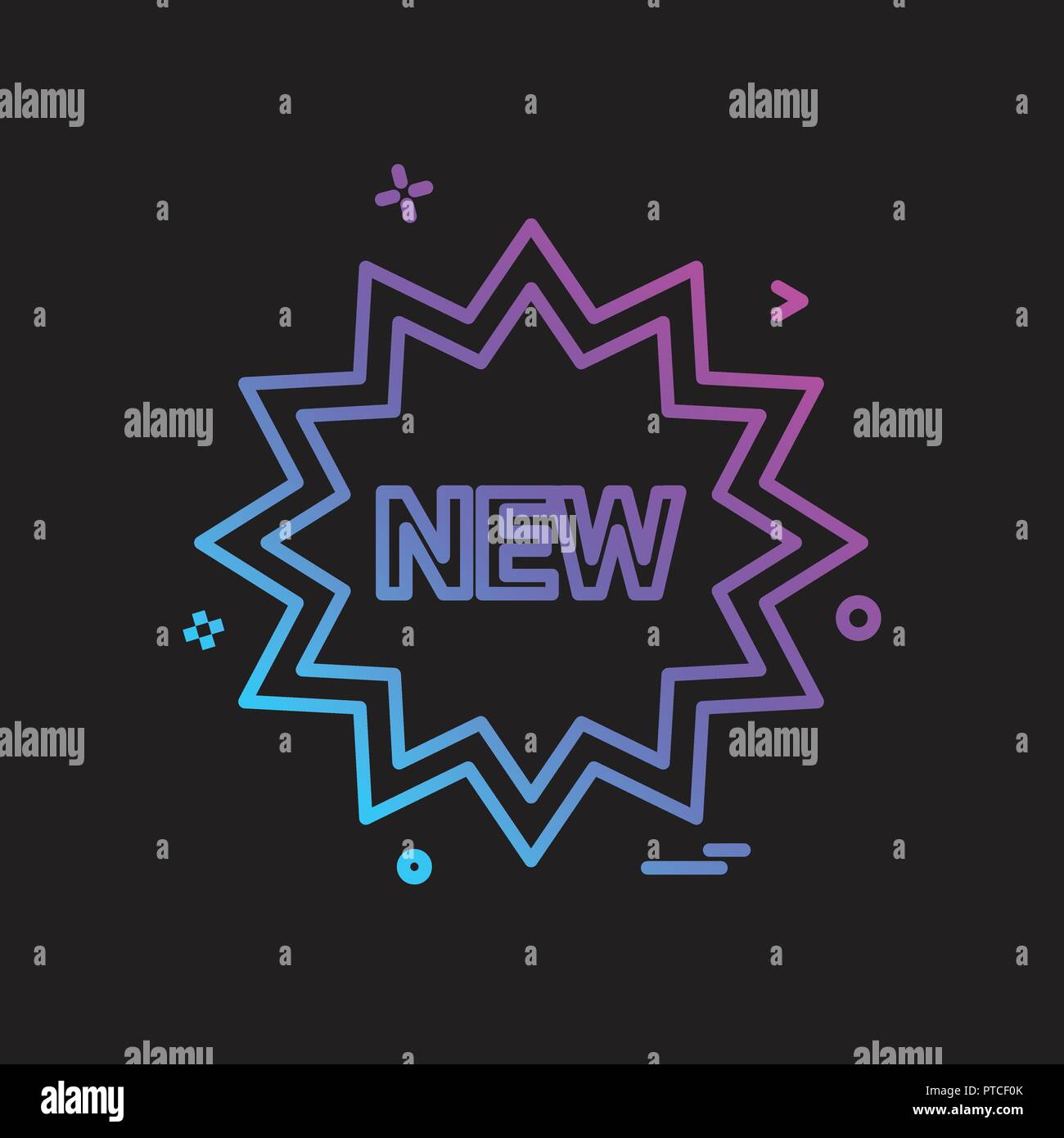 New tag icon design vector Stock Vector Image & Art - Alamy