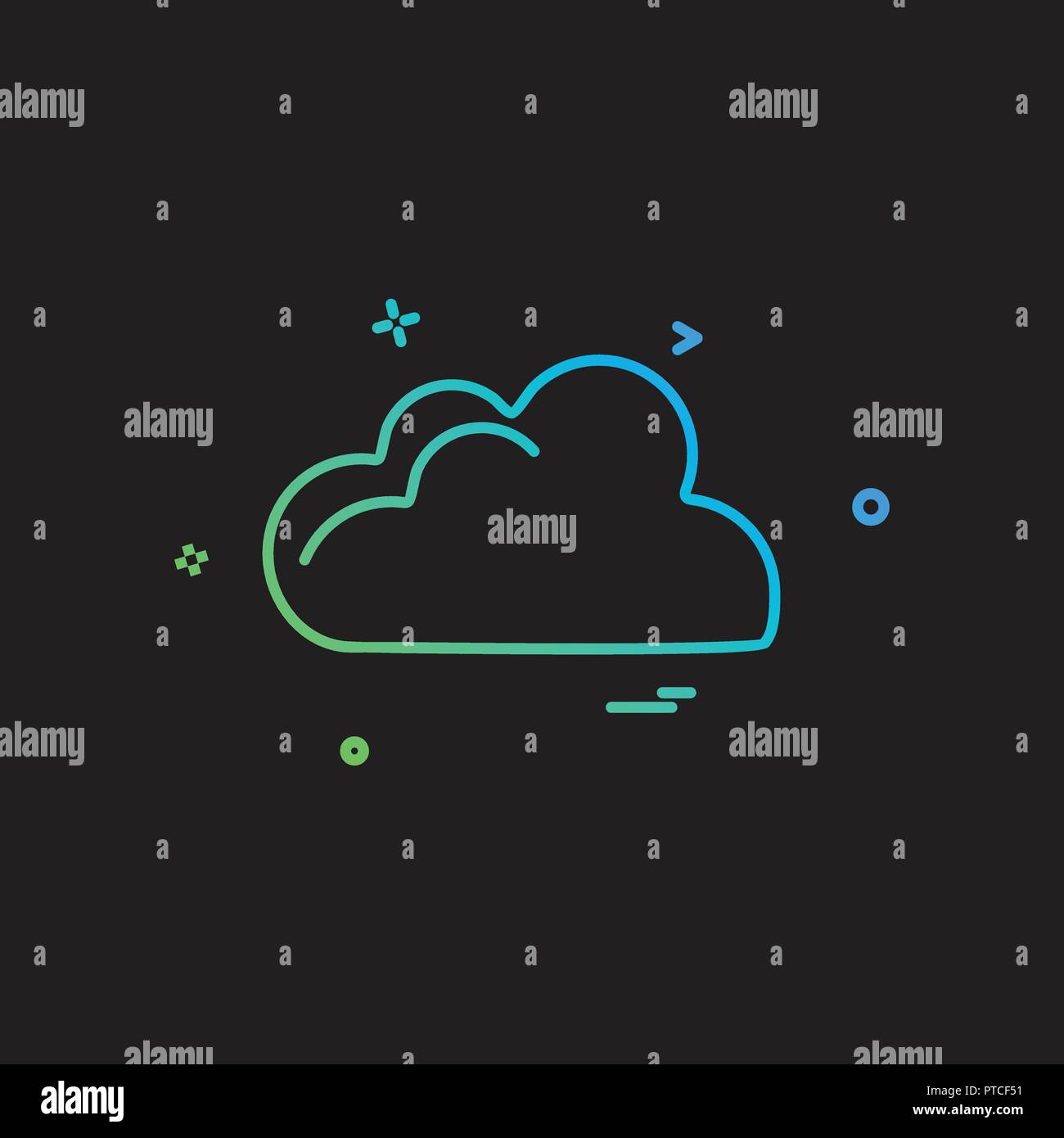 Cloud icon design vector Stock Vector Image & Art - Alamy