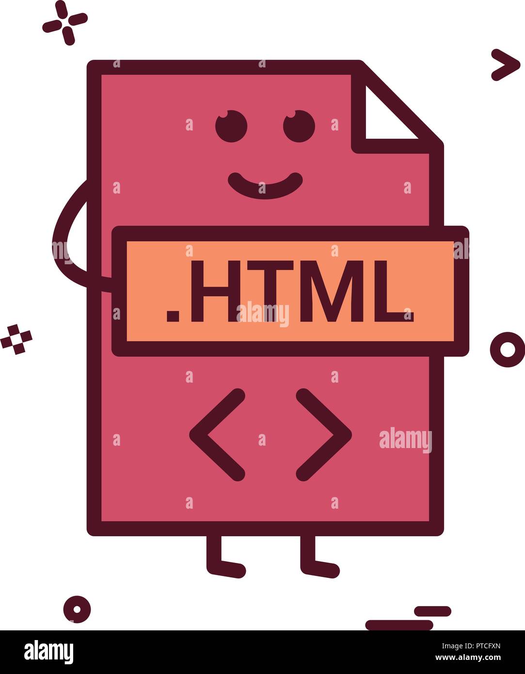 Computer html file format type icon vector design Stock Vector Image ... Computer html file format type icon vector design Stock Vector Image ...